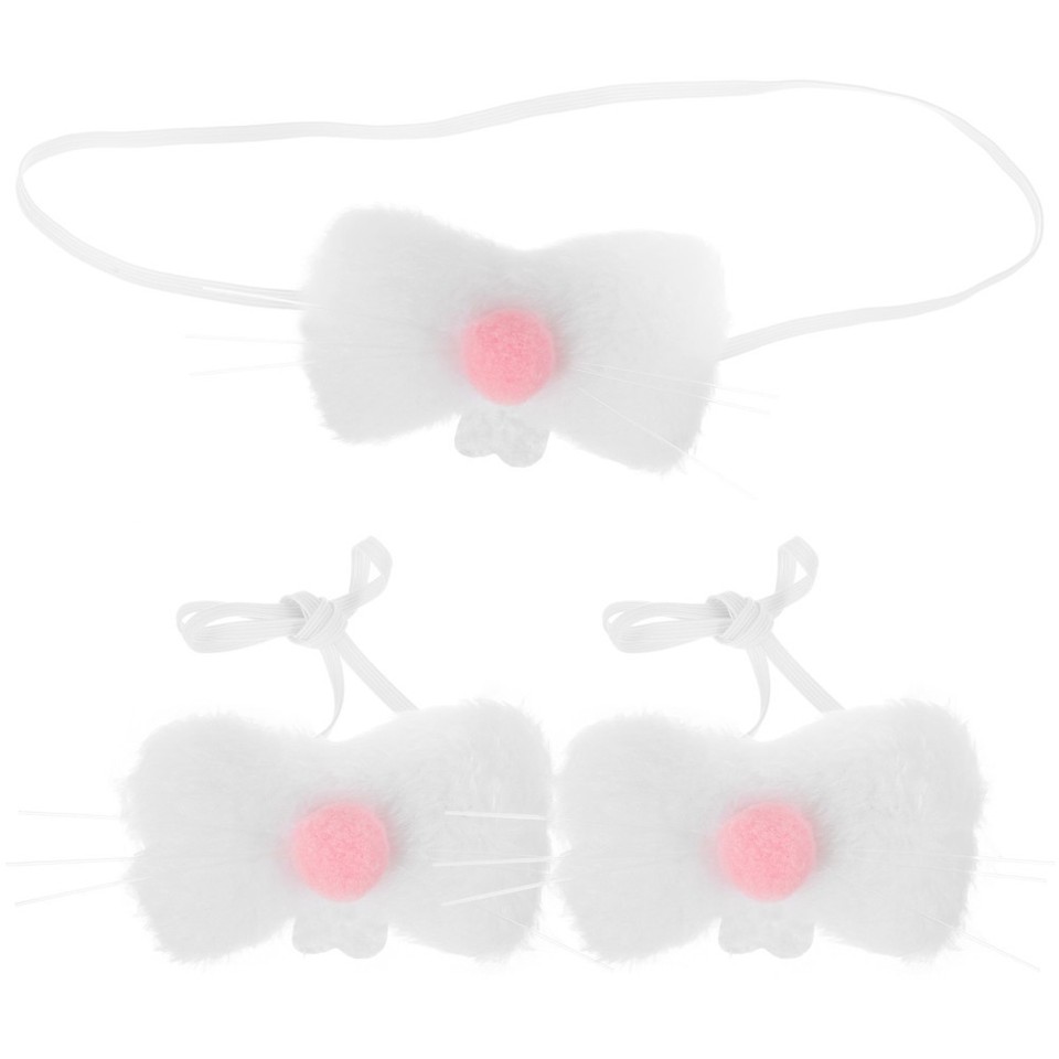 3 Pcs Bunny Nose Costume Accessory Play Small Animal Shaped Mask | eBay ...