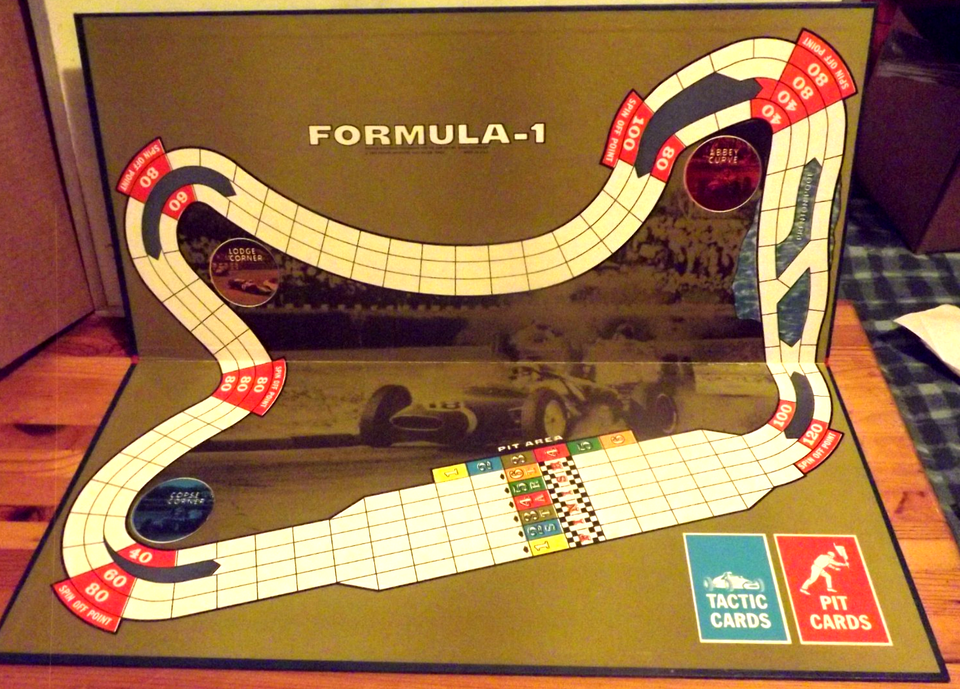 Formula 1 Board Game 1963 Parker Brothers Car Racing Game Contents Look ...
