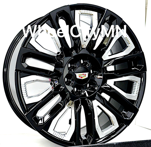 24" black chrome 2023 GMC Denali Ultimate OE replica rim Cadillac ...
