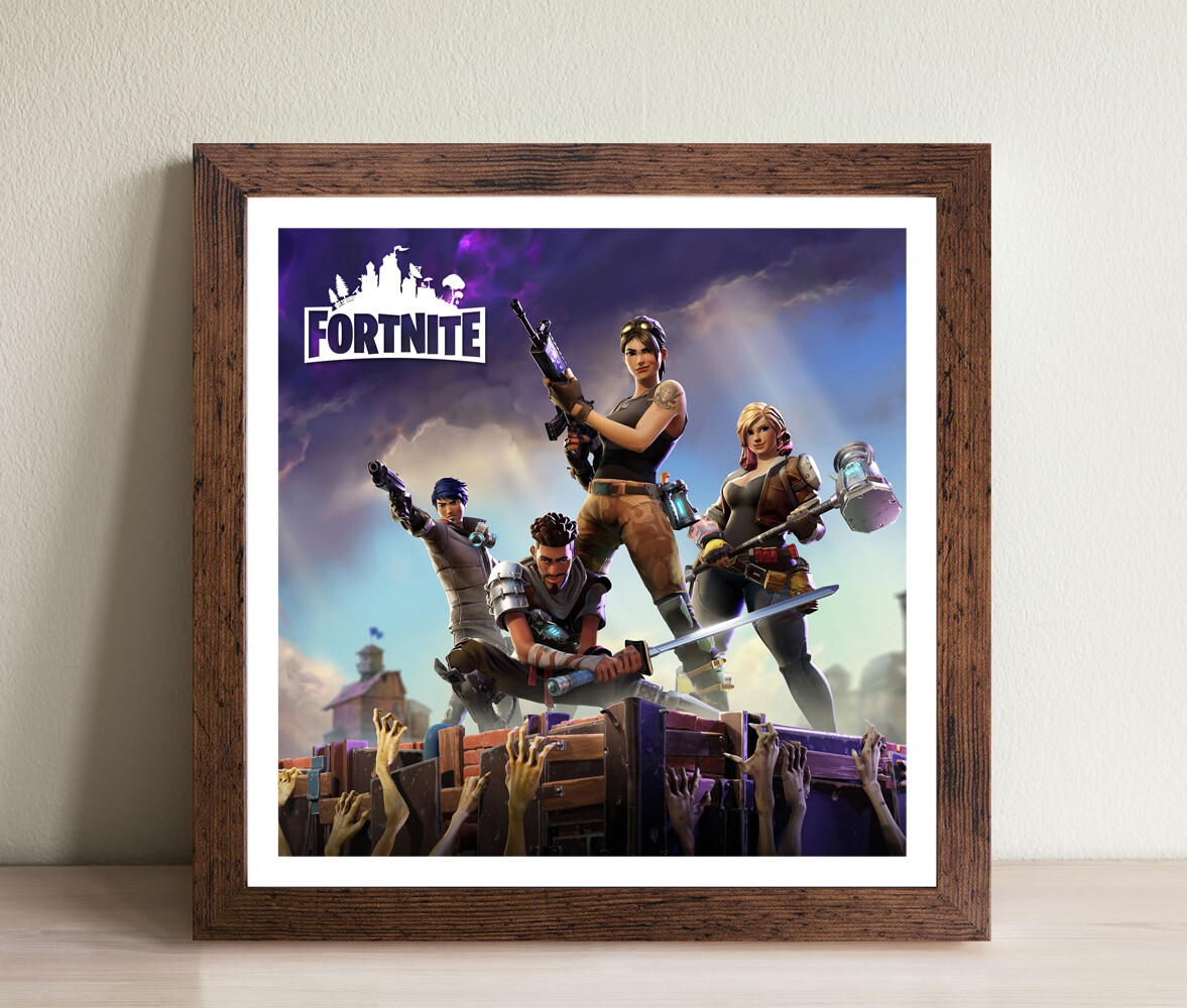 FORTNITE-SQUARE CANVAS WALL ART FRAMED PICTURE/ POSTER PRINT/FLOAT ...
