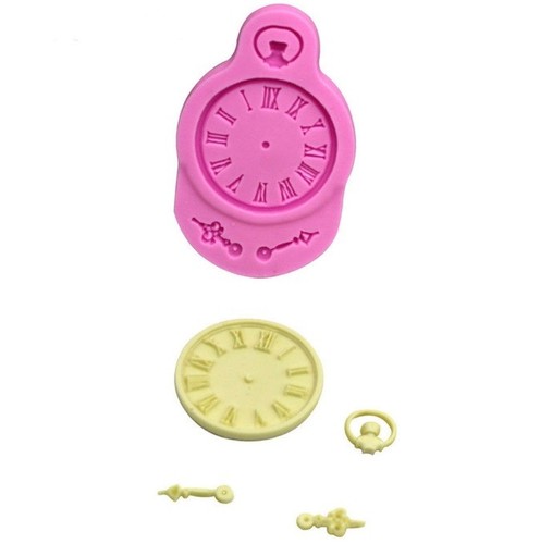 Clock Silicone Mould for Sugar Craft, Fondant, Cake Decorating ,Baking ...