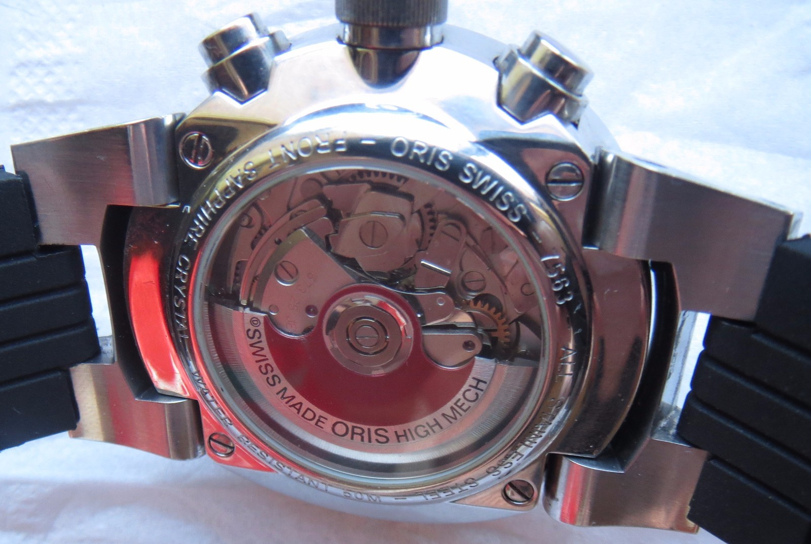 Oris Automatic chronograph mens wristwatch steel case Ref. 7563 | eBay