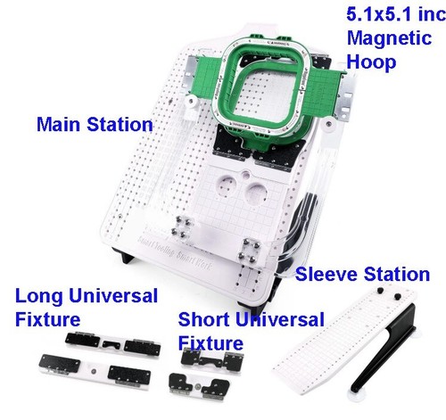 Embroidery Hooping Station Magnet Frame Starter Kit for Embroidery ...