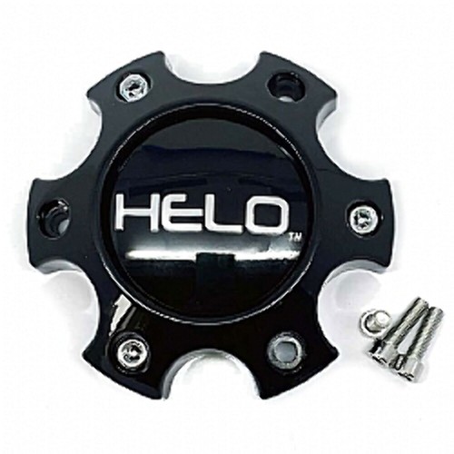 Helo Gloss Black 6 Lug Wheel Center Hub Cap 6x1.45 6x120 Bolt On ...