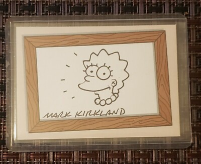 2001 INKWORKS THE SIMPSONS SKETCH CARD Mark Kirkland LISA SIMPSON SK2 4 ...