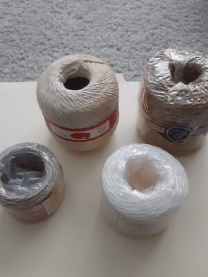 Twine - Lot of 4 - Various - No. 88 Cotton, Tying Twine, Heavy Duty ...