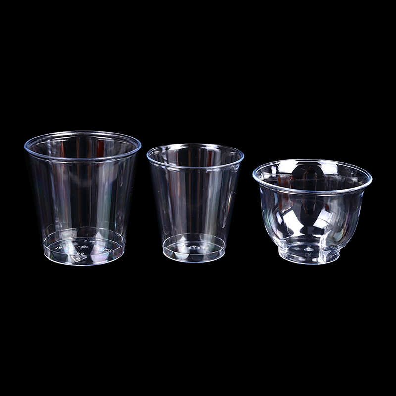 30/36/50Pcs Mini Clear Plastic Shot Glasses Jelly Cup Plastique ...