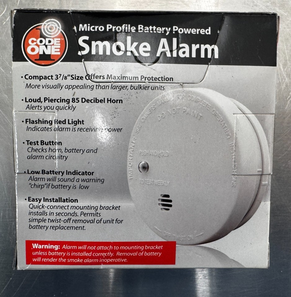 Kidde Code One 21008051 Model i9040 Ionization Smoke Alarm | eBay