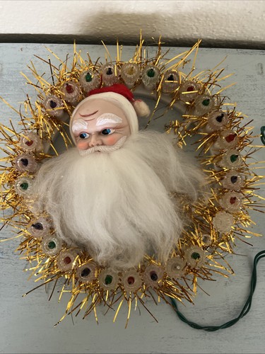 1970s Santa Christmas Tree Topper Missing 3 Lights Not Tested | eBay