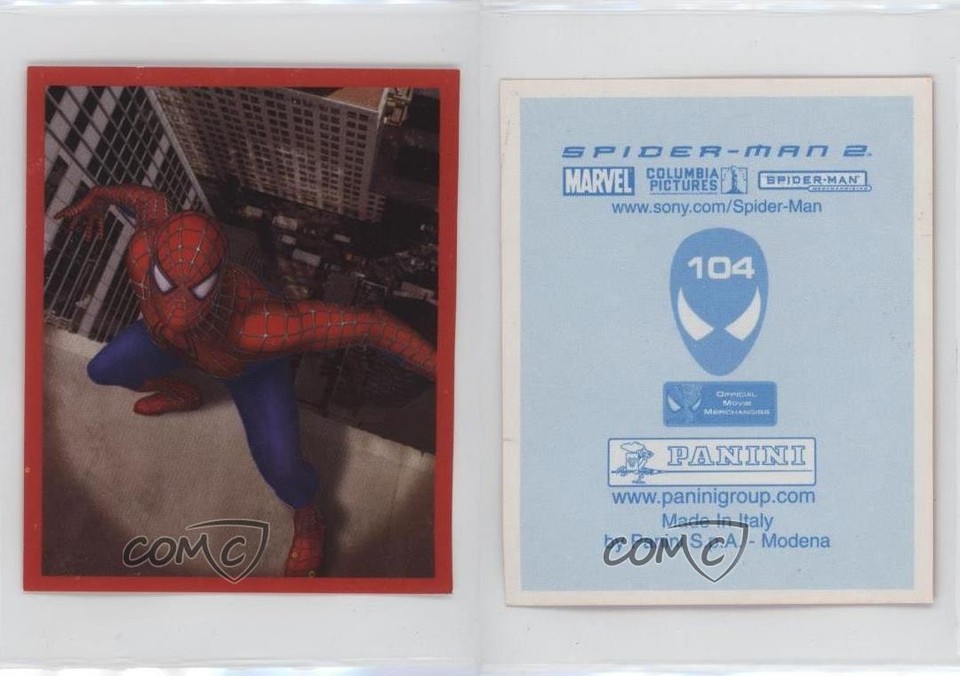 2004 Panini Marvel Spider-Man 2 Stickers Spider-Man #104 0ad | eBay