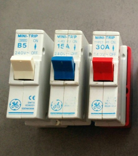 GE Wylex Mini Trip Proteus Centaur 5A 6A 10A 15A 16A 20A 30A 32A 40A ...
