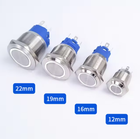 Metal Push Button Momentary Latching Switch Waterproof Power LED Boat ...