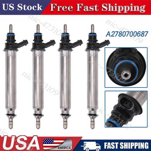 4Pcs GDI Fuel Injector A2780700687 For Mercedes-Benz C300 GL450 FJ1212 ...