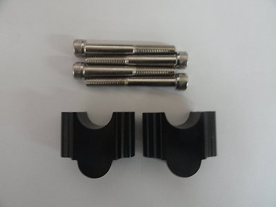 7/8 Universal Handlebar Risers Suzuki Dr 650 se 1996-2009 BLK HDM ...