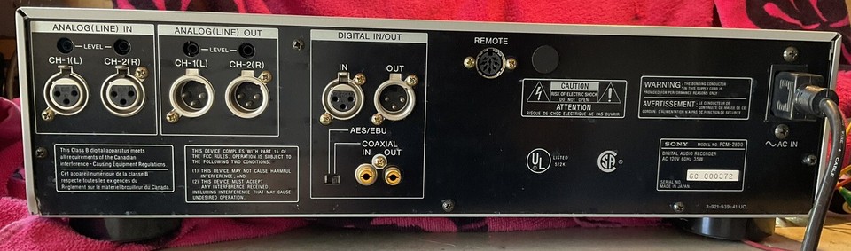 Sony PCM-2800 Professional DAT Recorder | eBay