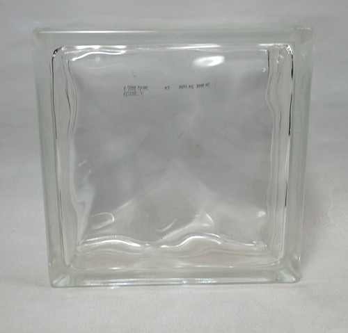 Pittsburgh Corning Decora Glass Block 8x8X3" RETIRED New Wavy Brick NOS ...