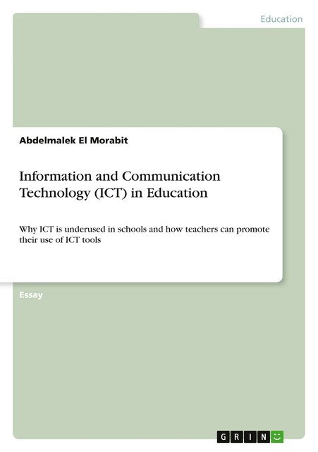 Information And Communication Technology (Ict) in Education von Abdelmalek El Morabit (2019 ...