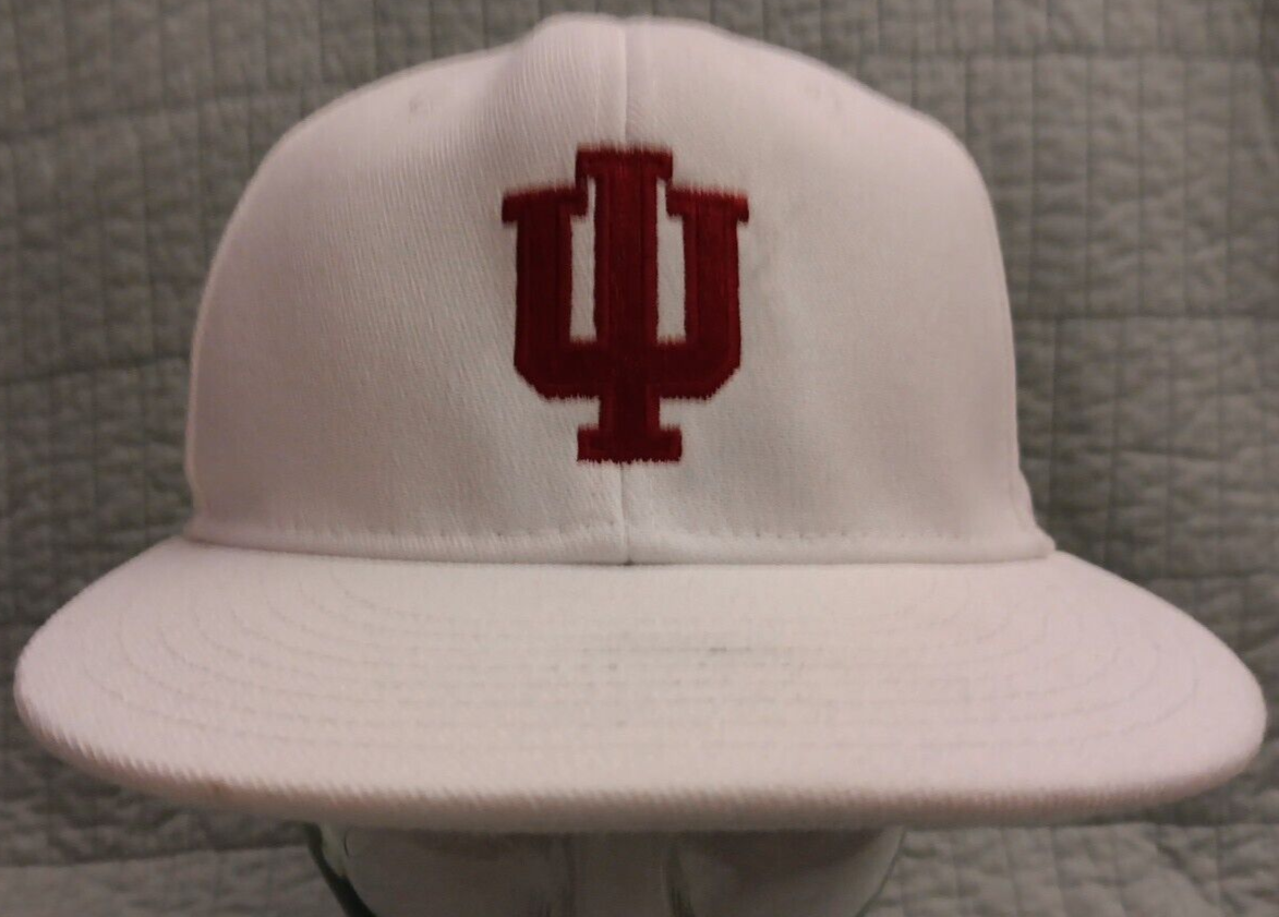 Men's L/XL Adidas Superflex White Indiana University IU Hat Cap | eBay
