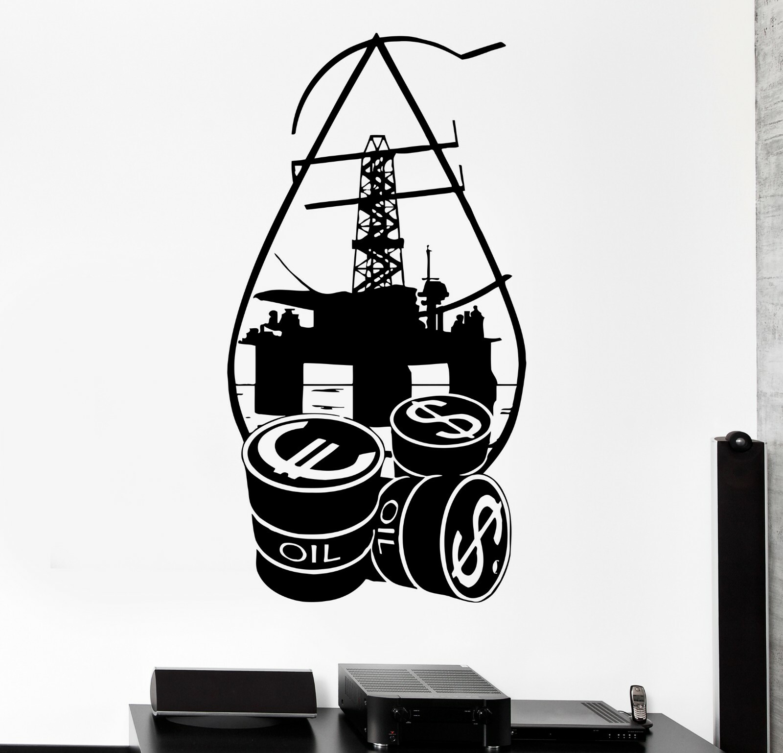 Wall Decal Oil And Gas Industry Energy Money Vinyl Sticker (ed1841) | eBay