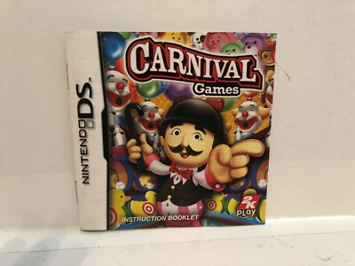 Carnival Games Nintendo DS Manual Replacement Insert Only | eBay