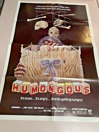 Humongous ! Original Movie Poster, 27 x 41, 1982 | eBay