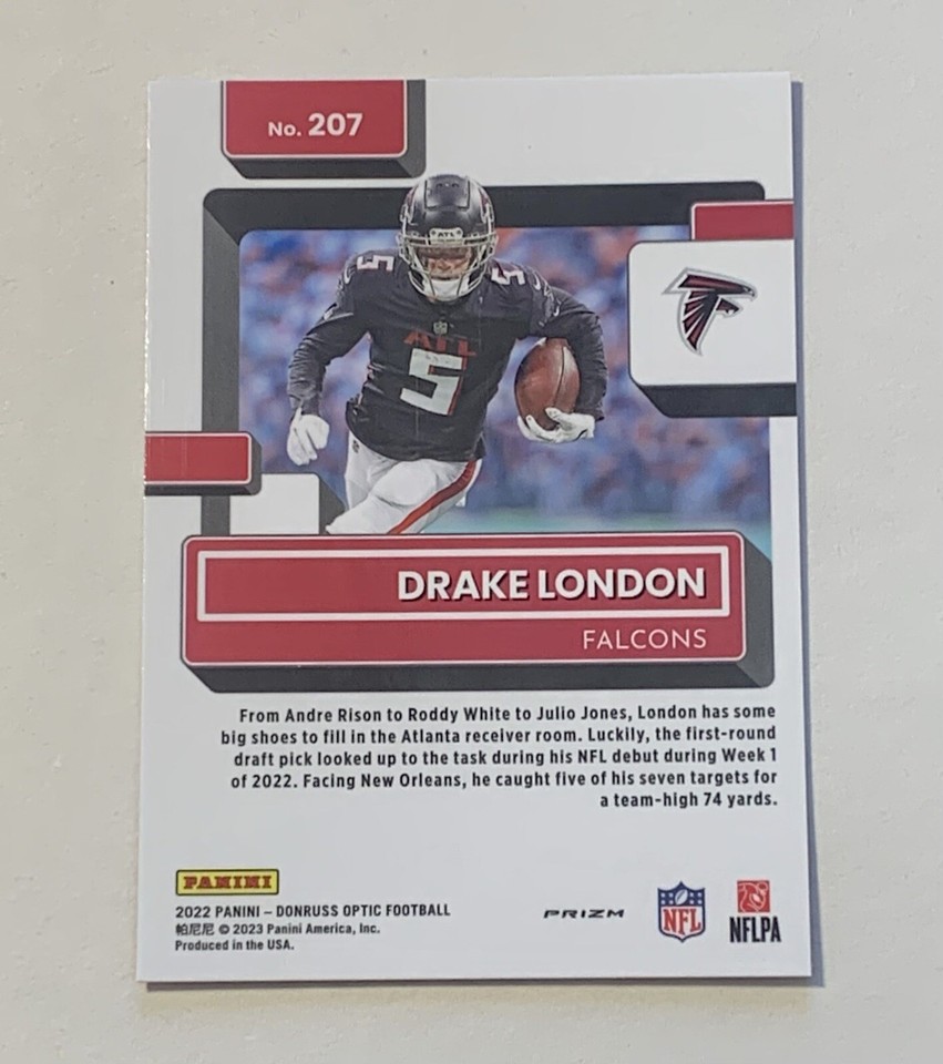 2022 Panini Donruss Optic Drake London #207 Pink Prizm Rated Rookie | eBay