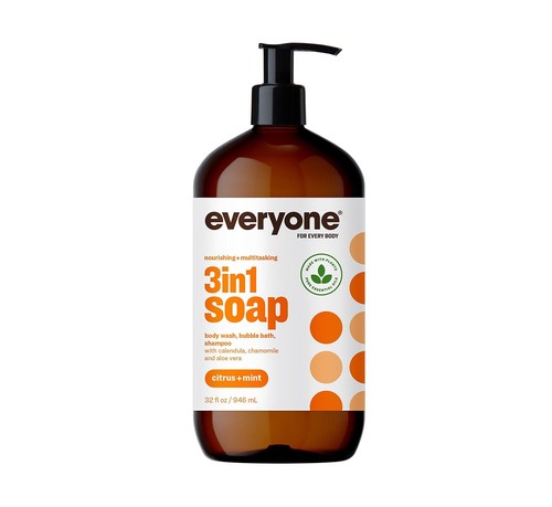 Everyone 3-in-1 Soap, Body Wash, Bubble Bath, Shampoo, 32 Ounce (Pack ...