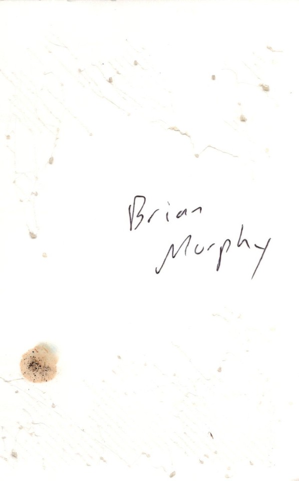 Brian Murphy London UK portrait autograph 1970s - Original Hand Signed ...