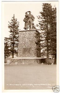 RPPC DONNER PARTY STATUE MONUMENT CA Real Photo Postcar | eBay