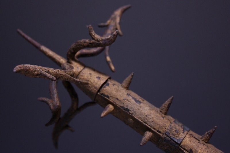 Japan Antique Edo long Sodegarami spear koshirae yoroi samurai katana ...