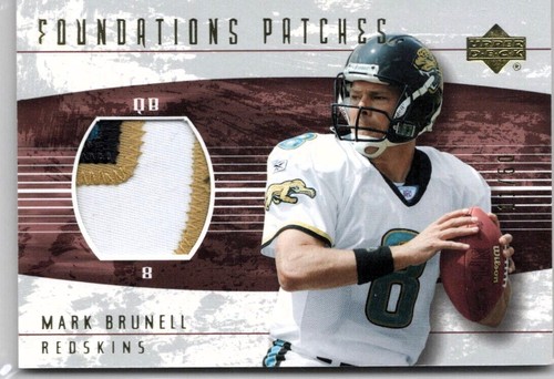 2004 UPPER DECK FOUNDATIONS PATCHES MARK BRUNELL GAME-WORN JERSEY PATCH ...
