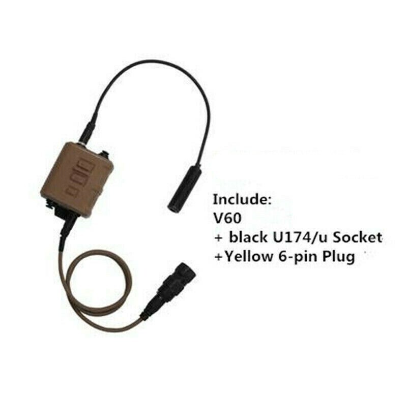 FCS AMP Tactical Noise Reduction Communication Headset & V20 V60 PTT | eBay