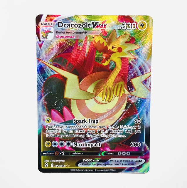 Pokémon TCG Dracozolt VMAX Evolving Skies 059/203 Holo Ultra Rare for sale online | eBay