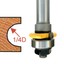 1pc 1/2" shank 1/4" Diameter w/Top Bearing Flute Router Bit ...
