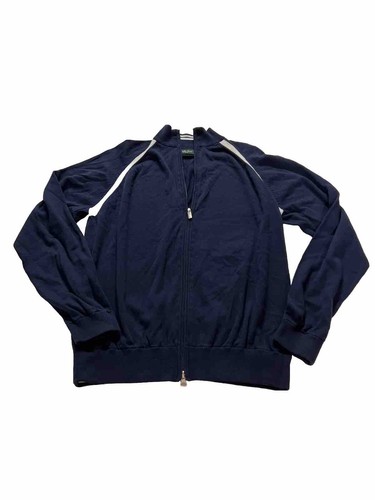 Bobby Jones Navy Blue Full Zip Jacket 100% Cotton Size Large | eBay