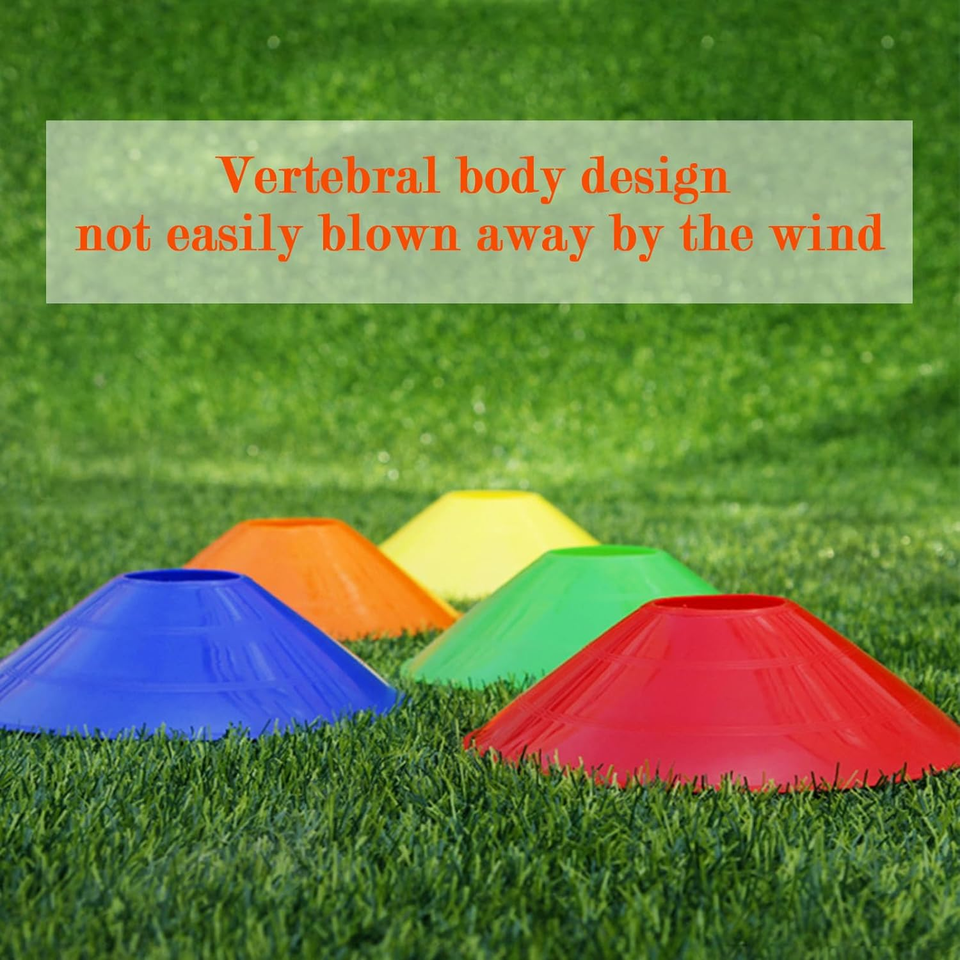 Cones,50 Soccer Cones,Cones Sports with 2 Whistle and Carry Bag,Agility ...