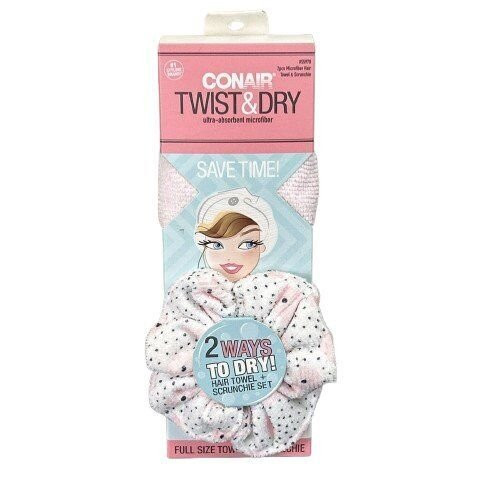 Conair Twist & Dry Ultra-Absorbent Microfiber Towel + Scrunchie | eBay