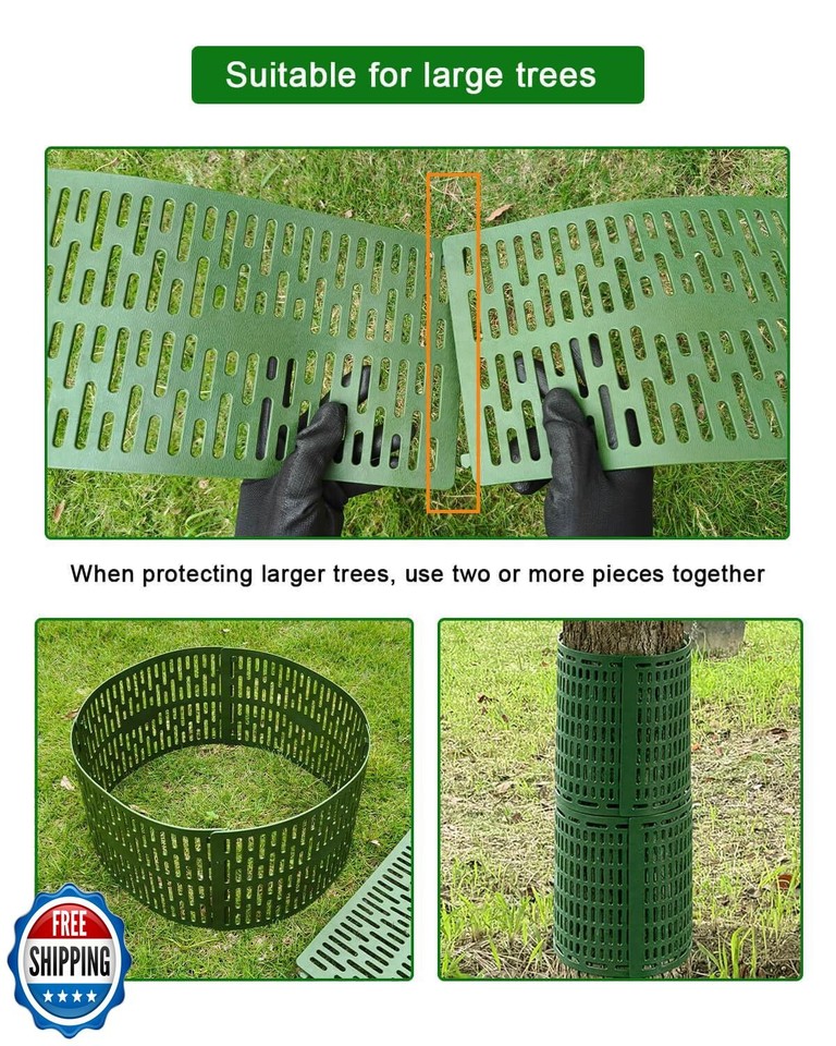 Tree Trunk Protectors Tree Bark Protectors - 4Pcs Small Tree Trunk ...