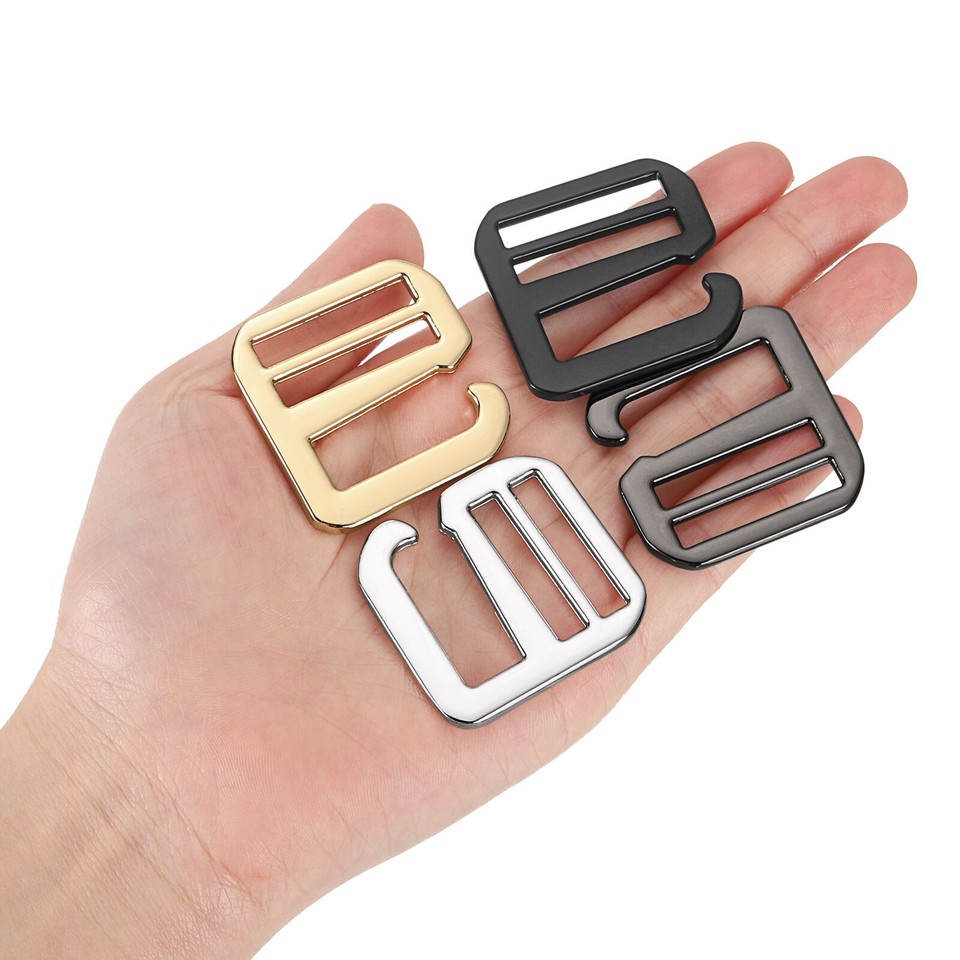 10Pcs 1.02" Metal G-Hook Buckles Adjustable Flat Tri-Glide Buckles ...