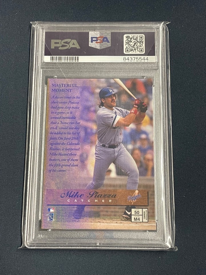 1997 Topps Finest Mike Piazza Refractor W/Coating PSA 9 | eBay