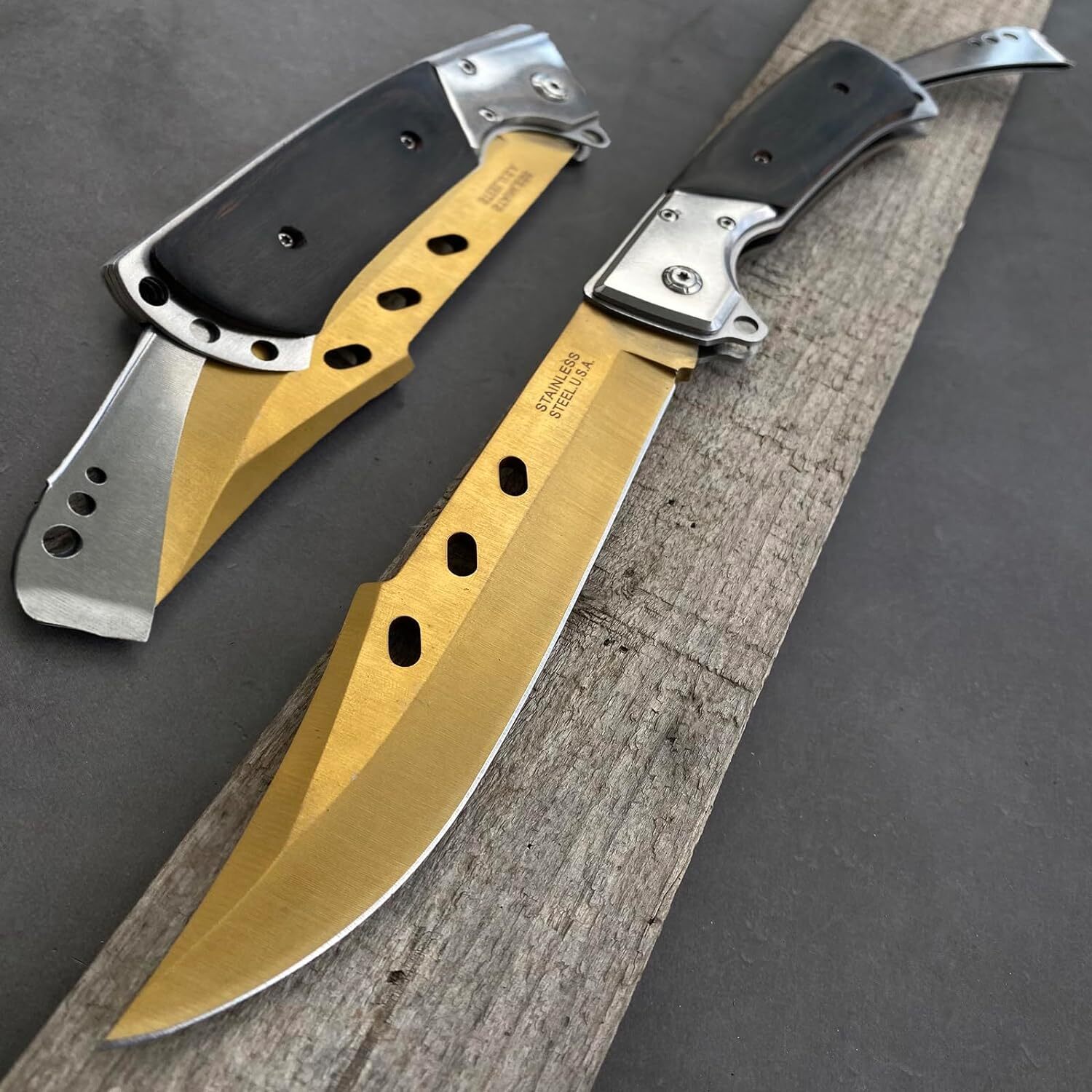 Machetes Hunting Folding Tactical Survival Knife Includes Sheath ...