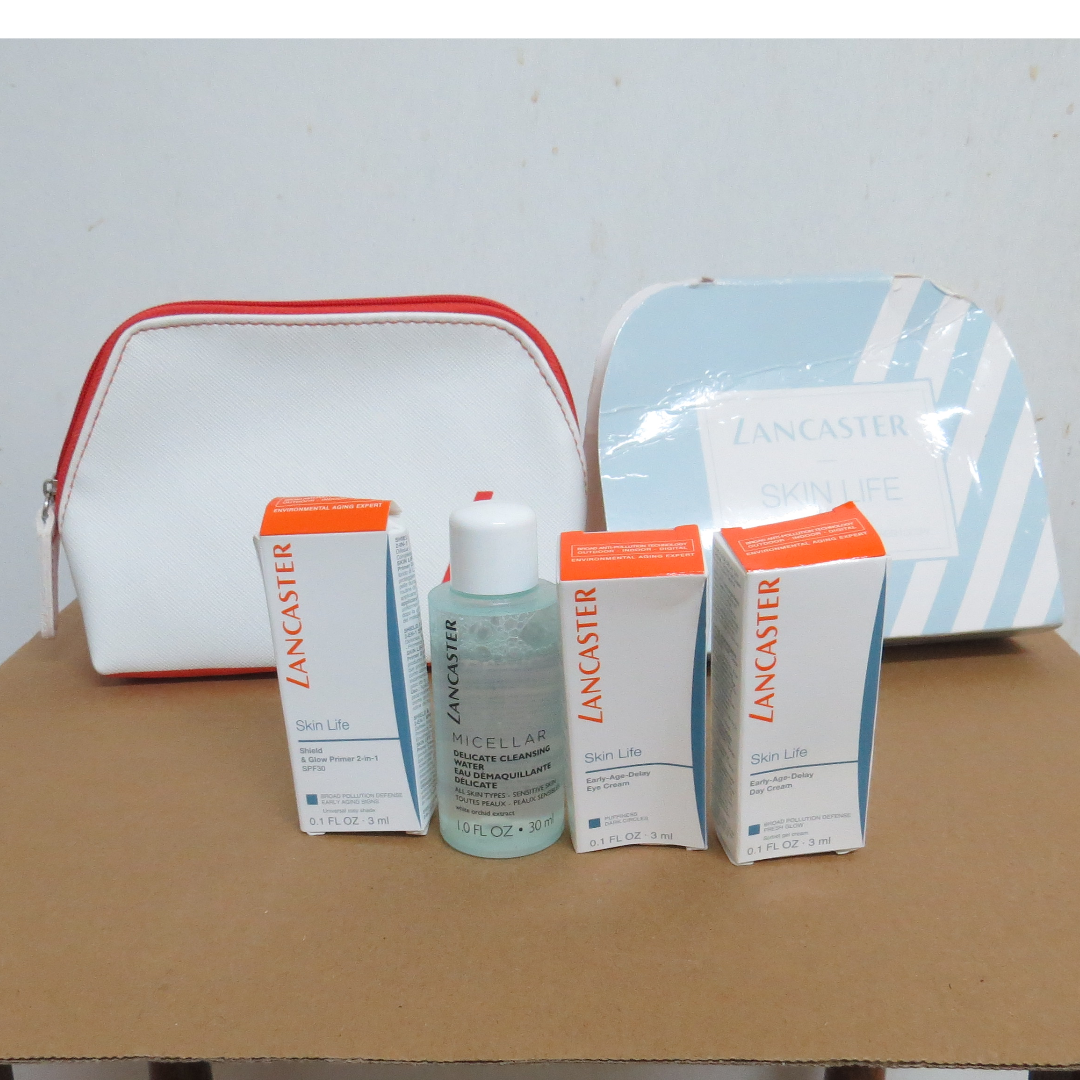 Lancaster Skin Life 4Pcs Set- Micellar Cleanser + Eye Cream + Day Cream ...