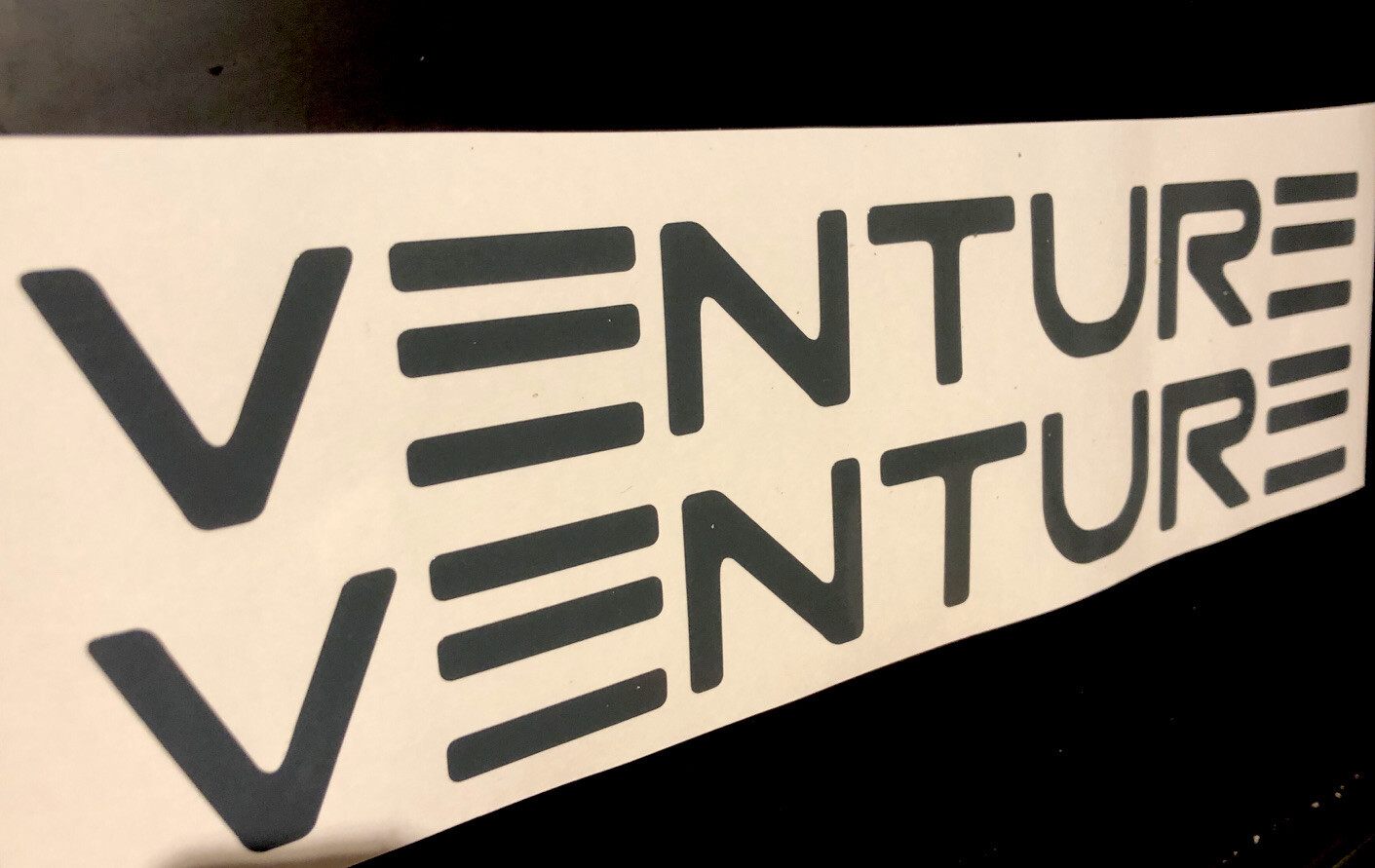 Venture Decal Graphic Sticker Self Build Motorhome Camper Van Grey ...