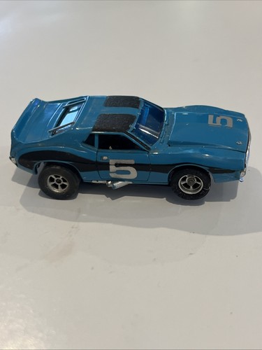 Aurora AFX Javelin AMX Trans-Am Blue/Black Silver #5 Vintage ...