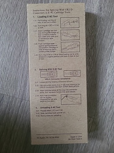 Box of 3M UR2-D - (DRY) Connectors 10 Cartridges / 100 Connectors for E ...