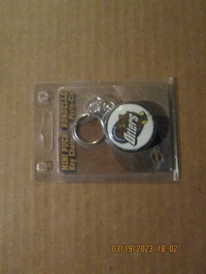 UHL Missouri River Otters Vintage Defunct NIP Team Logo Mini Puck Key ...