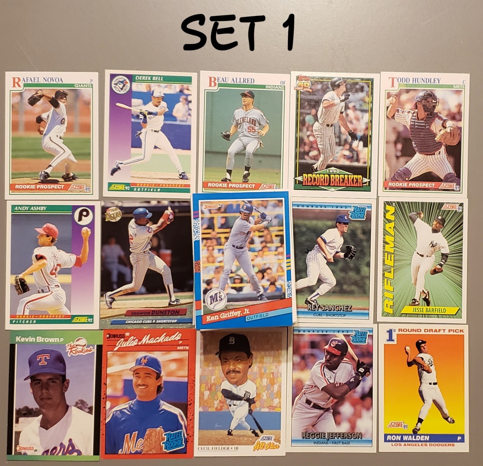 Baseball Cards-Sets of 115, stored in original packaging, slightly used ...