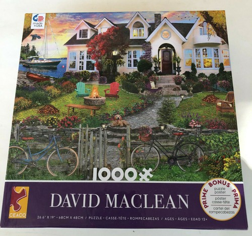 Ceaco David Maclean Beach Cove 1000 pc Jigsaw Puzzle W/Poster 43370 | eBay