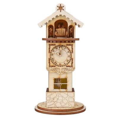 Ginger Cottages Collectible Wood Christmas Ornament w/Secrets Inside-CLOCK TOWER | eBay