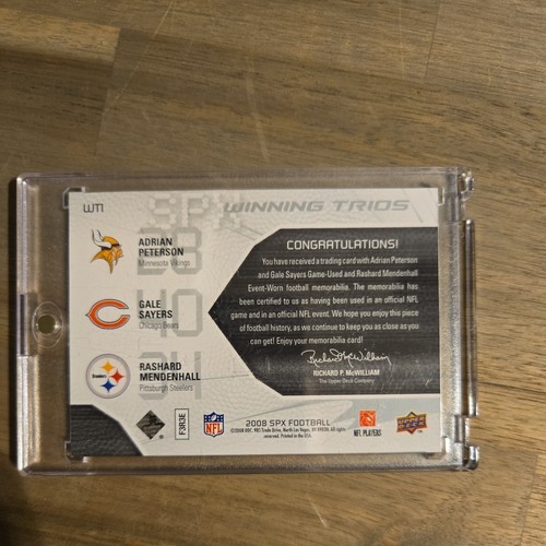 2008 SPx - Winning Trios #WT1 Adrian Peterson, Rashard Mendenhall, Gale ...